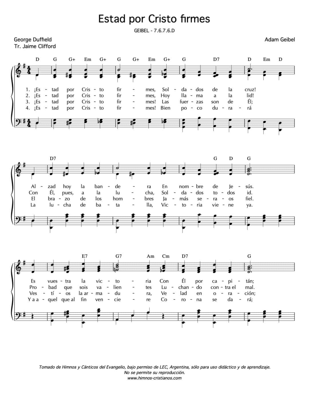 Estad por Cristo firmes - Himnos Cristianos
