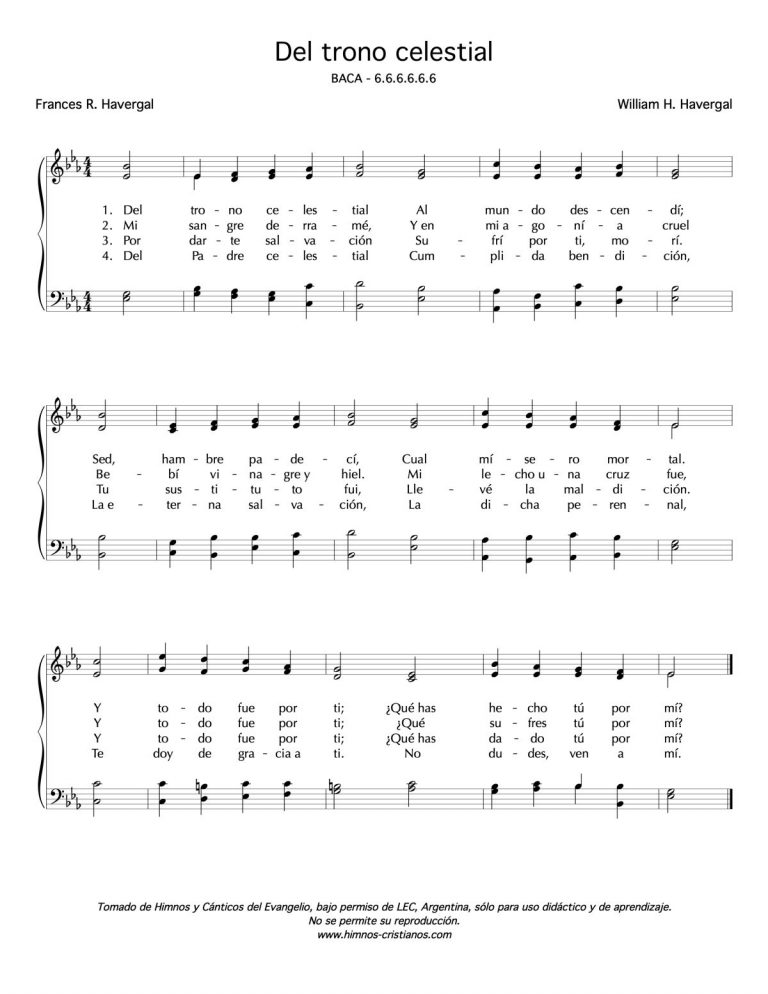 Del trono celestial - Himnos Cristianos