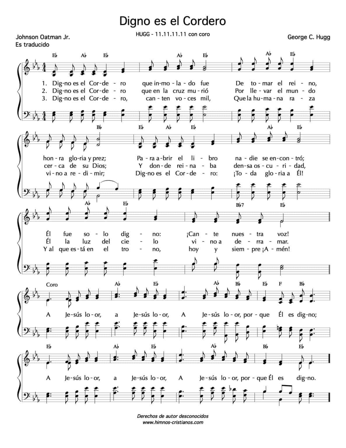 Digno es el Cordero - Himnos Cristianos